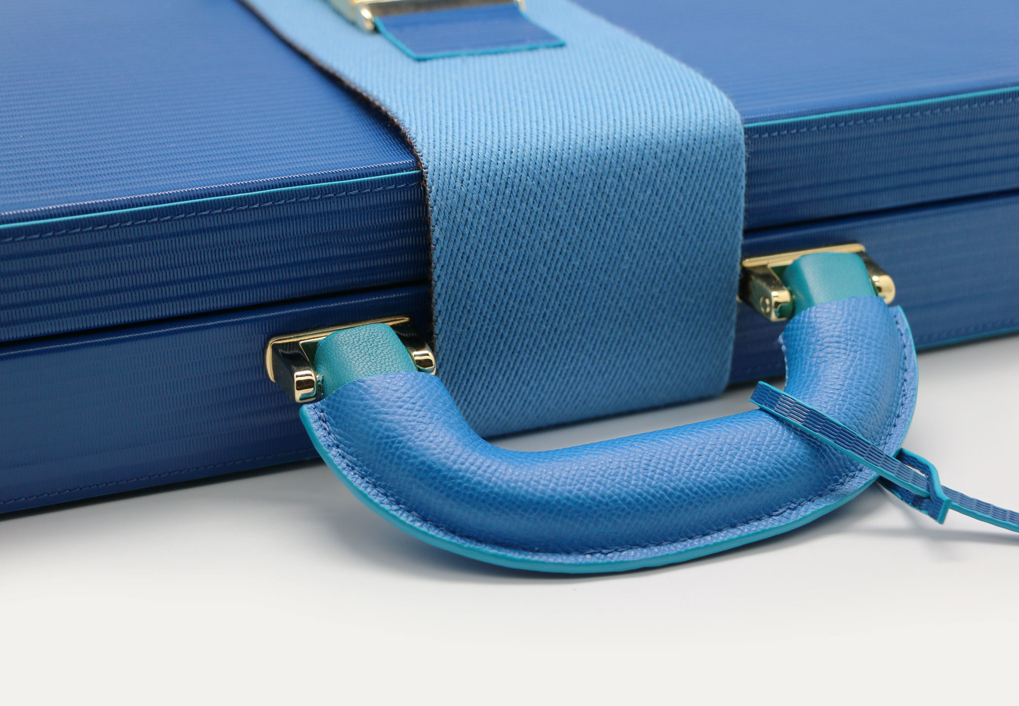 Striiiipes-Commande-Speciale-Attache-Case-Leather-handle - Striiiipes